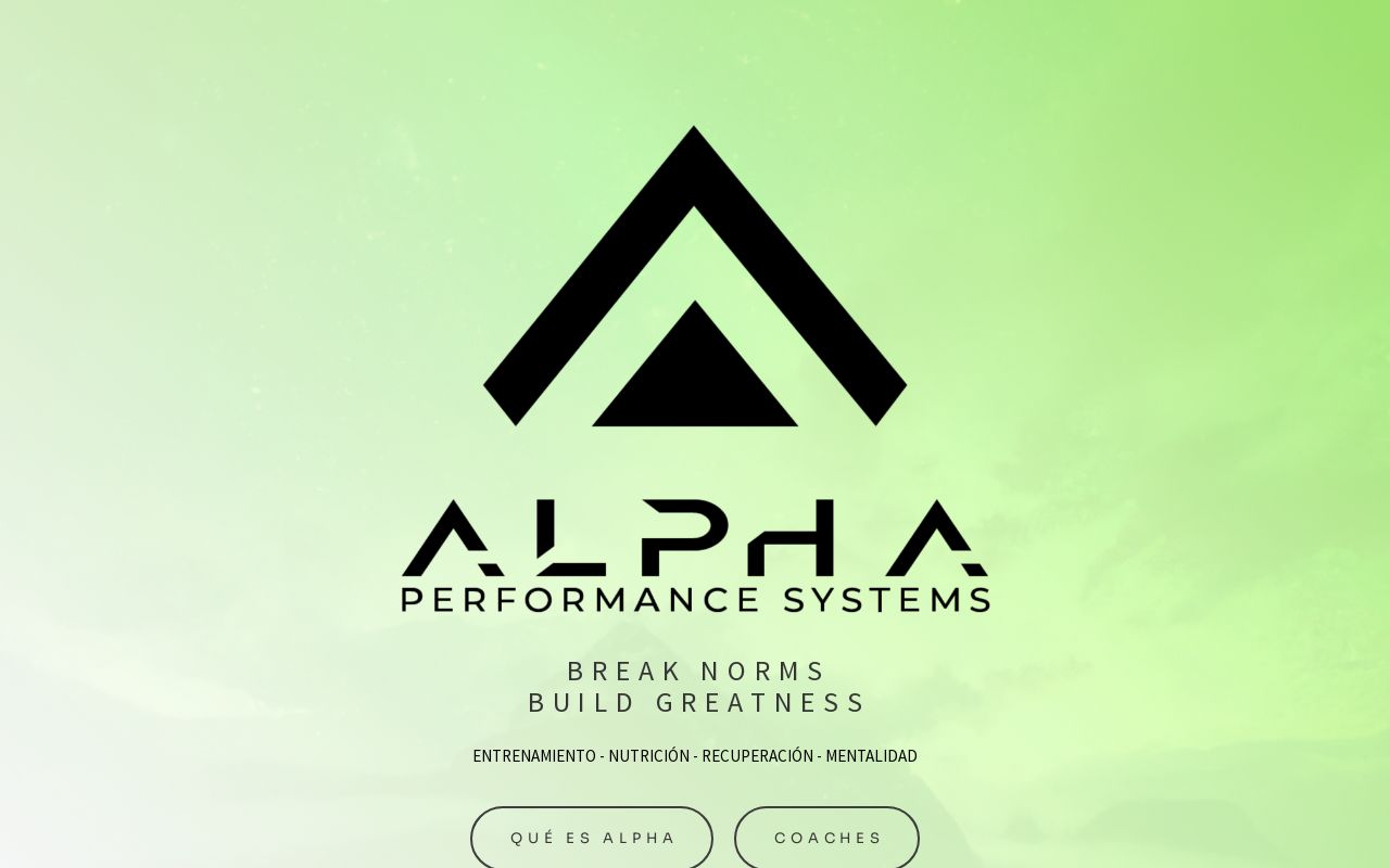 ALPHA Elite Performance – Bienvenido al Próximo Nivel